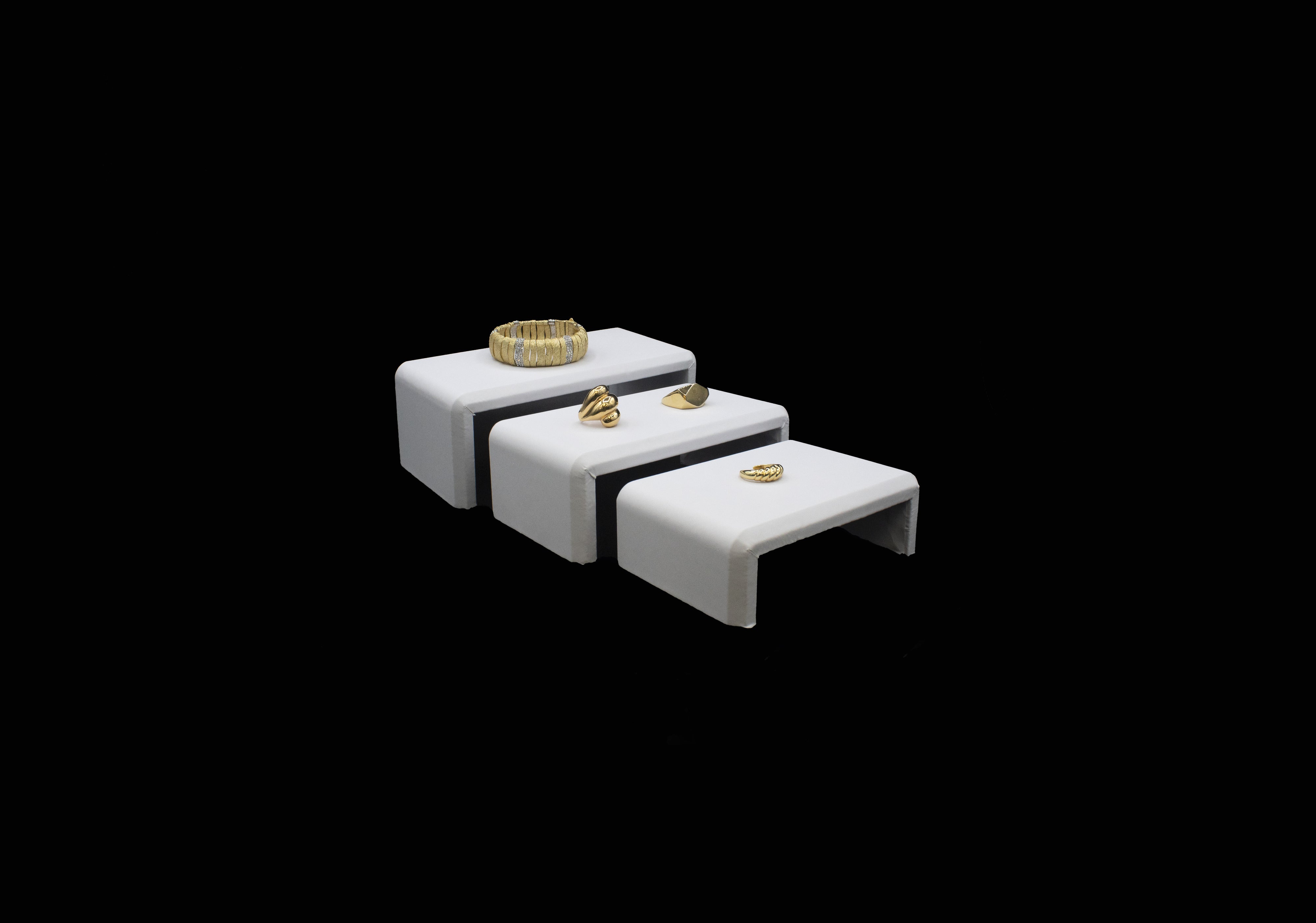 Leatherette 3 Mini Table Risers Set – JD of NY